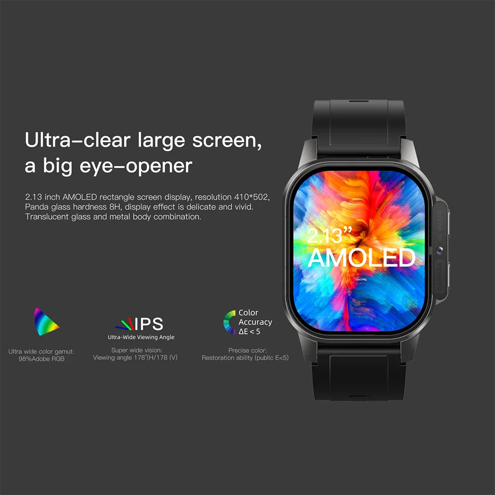 VWAR GEAR3 Rugged Smart Watch 4G Android System AMOLED Screem Metal ...