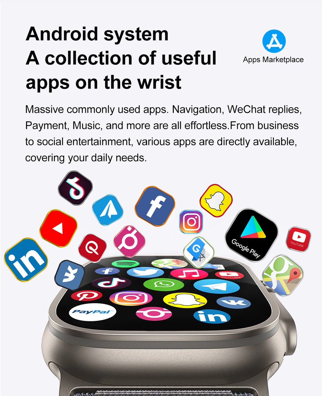 VWAR Smart Watch - Premium 4G Android & Bluetooth Sports Smartwatches ...